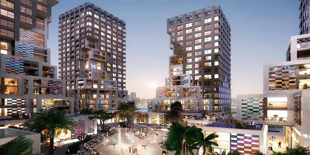 Pixel Towers Building at Pixel, Makers District, Al Reem Island, Abu Dhabi, UAE | Apartments In ...